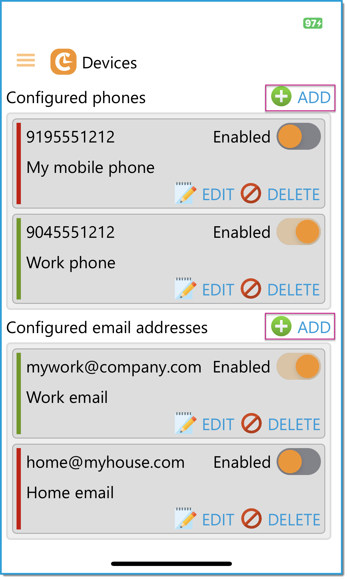 Manage Personal Devices – Support Portal