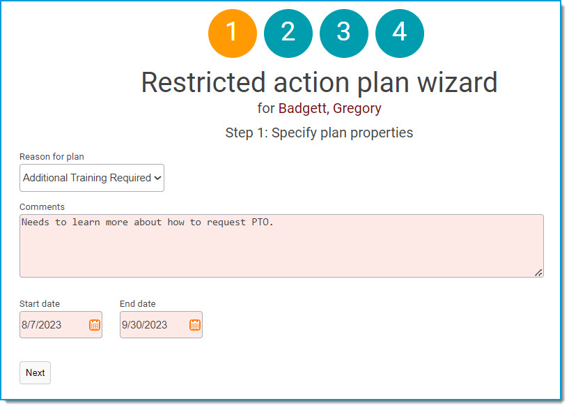 Restricted Action Plan (RAP) – Support Portal